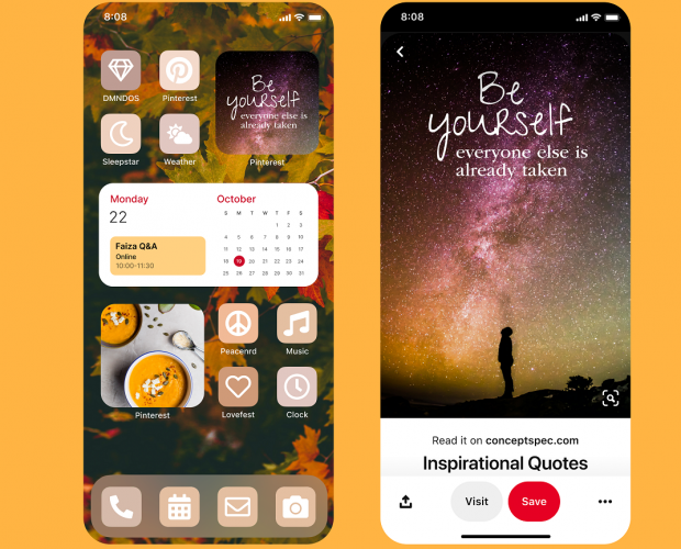 Pinterest launches iOS14 home screen widget | Mobile Marketing Magazine